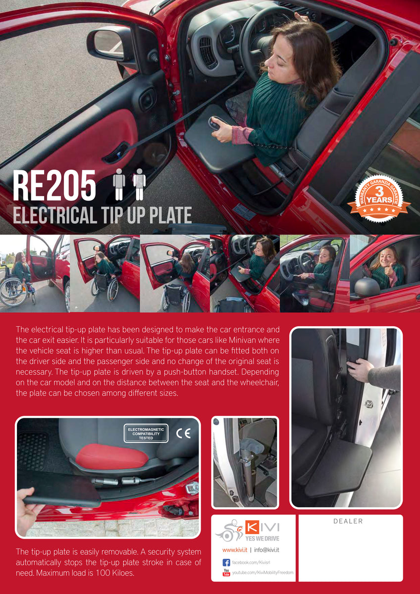 Kivi tip-up plate – Shoprider SA